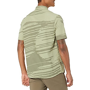 Oakley Tempo Short Sleeve Woven, Action Ellipse Uniform Green, Large