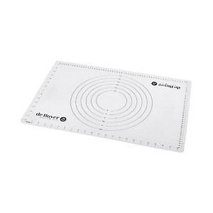 de Buyer Silicone Baking Mat with Marks - 23.6” x 15.75” - Perfect for Bread, Tarts, Croissants & Choux Paste - Nonstick & Easy to Clean