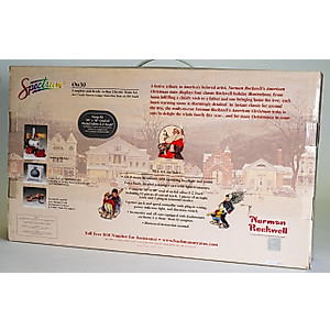 Bachmann Trains - Norman Rockwell's American Christmas Ready To Run Electric Train Set - On30 Scale - Runs on HO Track