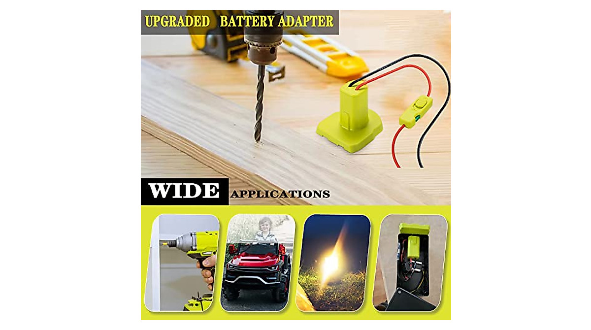 Upgraded 18V Battery Adapter for Ryobi 18V ONE+ Power Tools