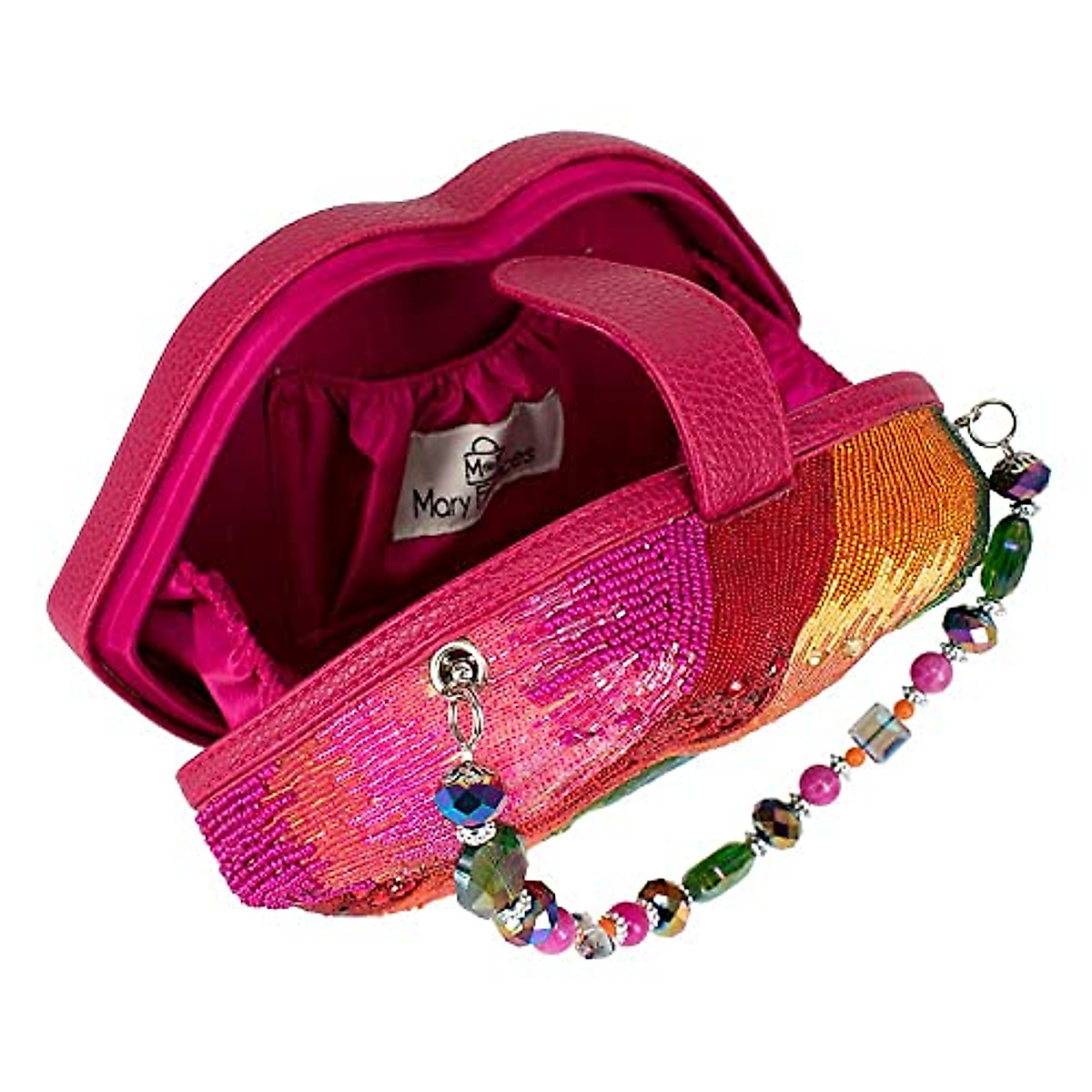 Mary Frances Womens Mary Frances Rainbow Kisses Top Handle handbag, Multi, One Size US