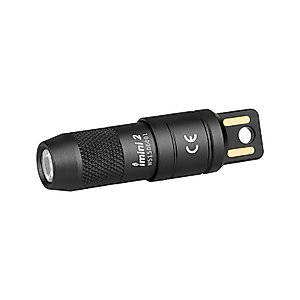 OLIGHT IMINI 2 EDC Rechargeable Keychain Flashlight, 50 Lumens Compact and Portable Mini LED Keyring Lights with Built-in Battery Ideal for Everyday Carry and Emergencies (Black)