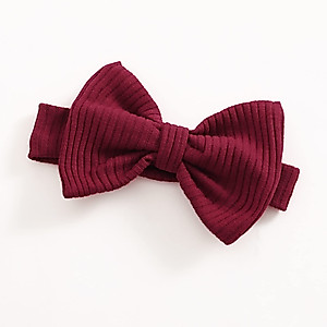 nilikastta Baby Girls Clothes Newborn Infant Ruffle Long Sleeve Romper Jumpsuit(Wine Red2,0-3M)