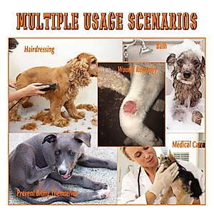 Care 4U Dog Cone Collar Soft, Cat Cone Collar for After Surgery Anti-Bite Lick,Elizabethan Collar for Large Dogs Medium Dogs Small Dogs,Translucent Reusable Soft Dog Cone（XS）