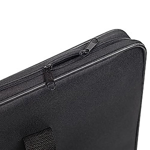 JJRING Art Portfolio Case, Wire Framed Nylon Portfolio Tote, Art Storage Bag in 37 Inches by 28 Inches, Great Art Carrying Bag for Artworks, Posters, Drawings, Prints(Black)