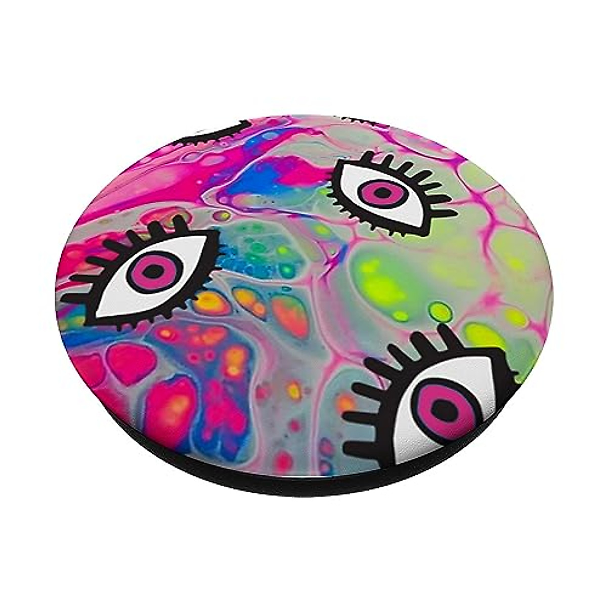 Evil Eye Trippy Aesthetic Gothic Hot Pink Groovy Occult Cute PopSockets Standard PopGrip