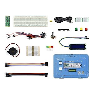 waveshare for Raspberry Pi Pico Basic Starter Kit with Rich Tutorials and Resources,Fast Getting Started with Raspberry Pi Pico and MicroPython Programming for Raspberry Pi Beginners