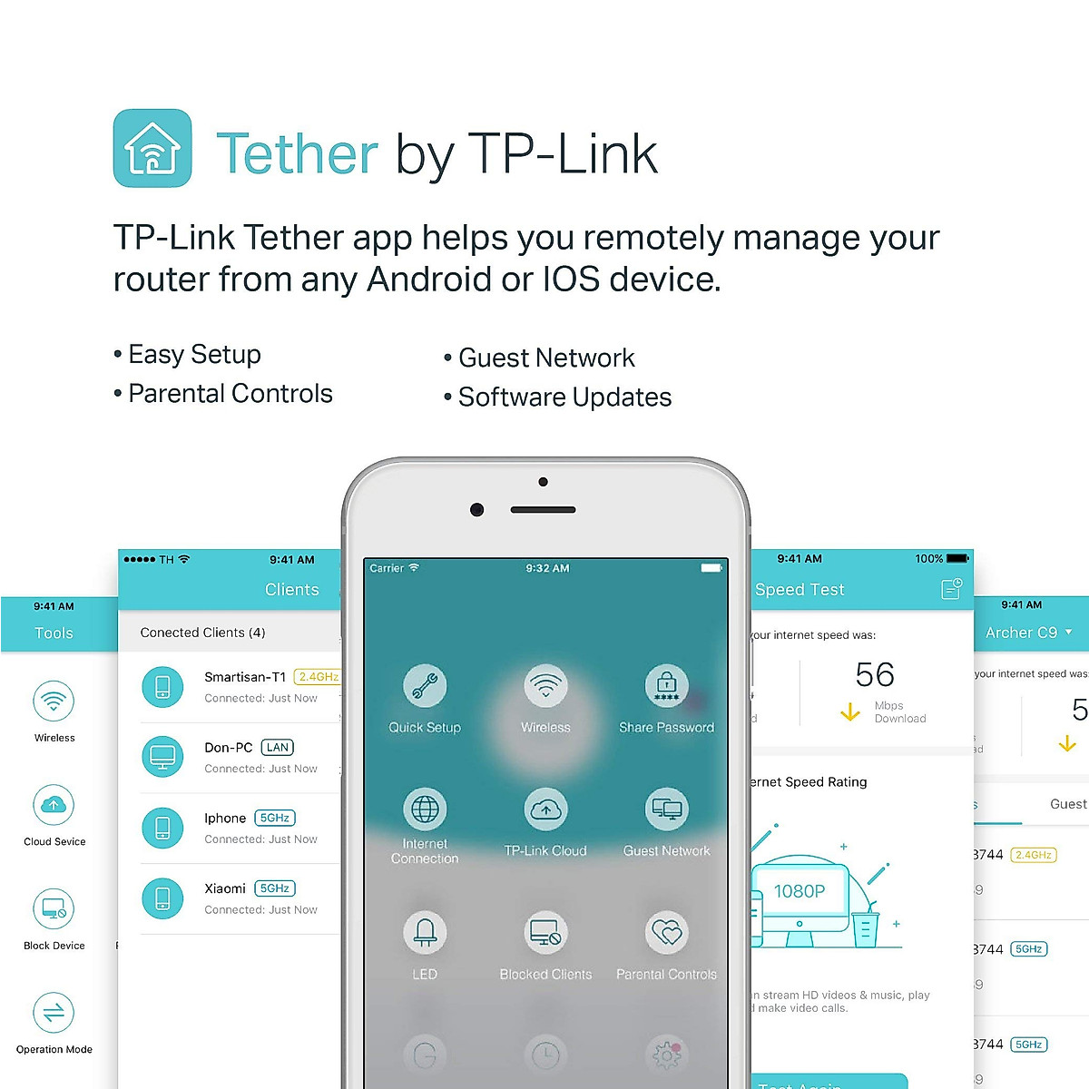 tp-link AC1750 Smart WiFi Router - Dual Band Gigabit Wireless Internet Routers for Home, Works with Alexa, Parental Control&QoS(Archer A7) (Renewed)