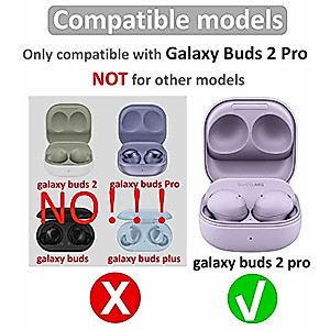 6 Pairs Galaxy Buds 2 Pro Ear Tips Buds Eartips, S/M/L Replacement Soft Silicone Rubber Flexible Gel Earbuds Earplug Fit in Case Compatible with Samsung Galaxy Buds 2 Pro 2022 Release - Graphite