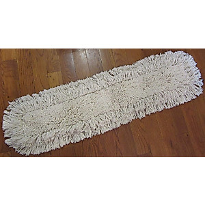 36" Industrial Strength Washable Cotton Microfiber Dust Flat Mop Head Refills Pack of 2 for Hardwood Tile Hardwood & Stone Floors