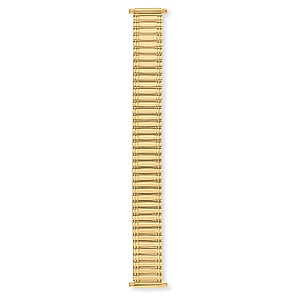 Speidel Men’s Stainless Steel Comfortable Stretch Watch Band, Gold Tone Replacement Strap, 16-22mm, Straight End with No Clasp