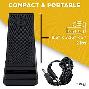 MOOG EP-3 Expression Pedal - Universal Expression Pedal for Keyboards, Synthesizers and Effects Pedals with Polarity Switch