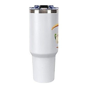 King Pelican Insulated Tumbler with Lid And Straw Stainless Steel Travel Coffee Mug 40oz Deep Blue-style