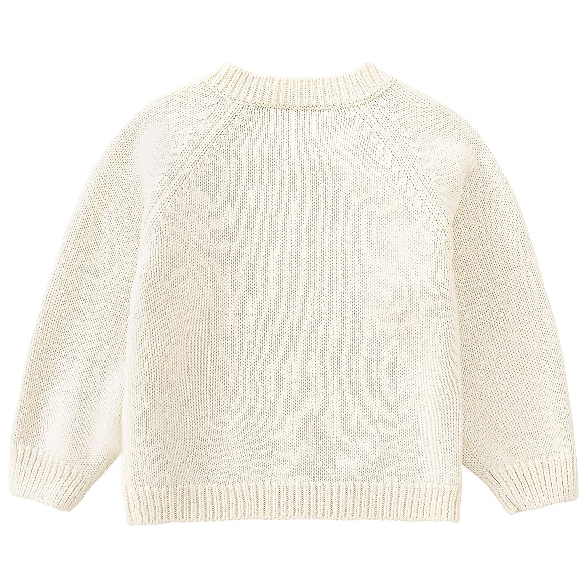 pureborn Baby Toddler Boys Girls Pullover Sweater Cotton Knit Warm Crewneck Long Sleeve Tops Cream 18-24 Months