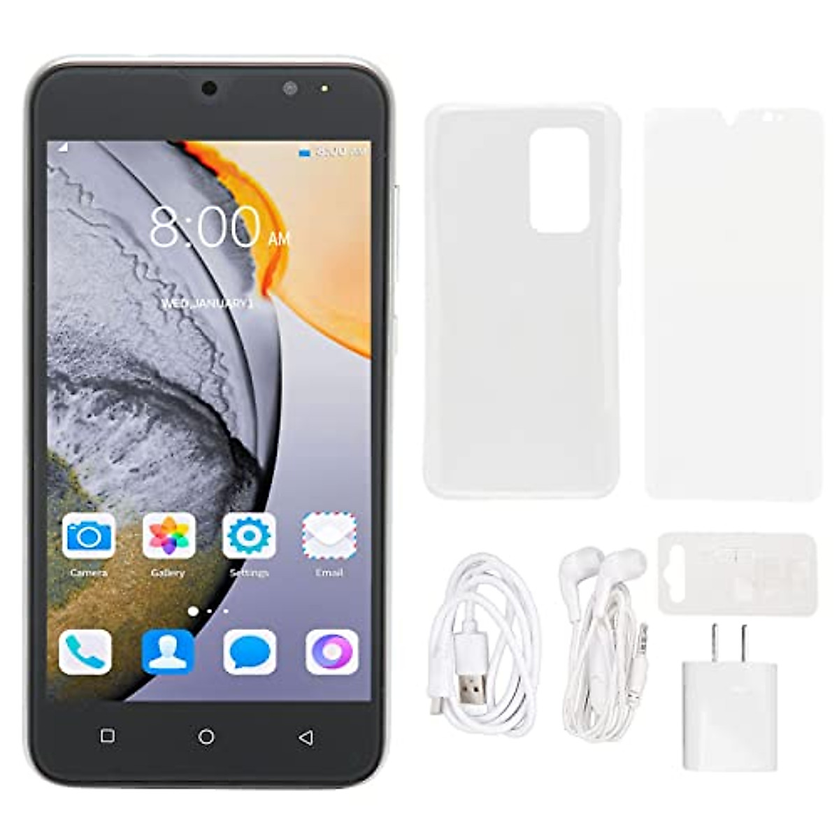 Unlocked Smartphone, ABS Mobile Phone 3 Card Slots 3000mah (US Plug)