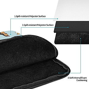 Cartoon Doodle Puppy Dog 13 inch Portable Laptop Sleeve Compatible with MacBook Air Notebook Computer Case for Men Women College School Students