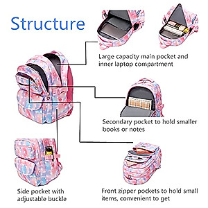 Gradient-Star Backpack and Lunch Bag Set for Girls School Bookbag and Lunch Box, Backpack Lunchbox Combo Girls, Star Print Backpack Set for Girls