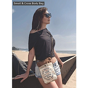 Myra Bags Sailing Anchor Upcycled Canvas Crossbody Bag S-1040