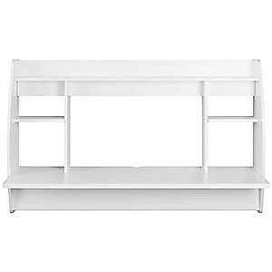 Wide Floating Desk, White