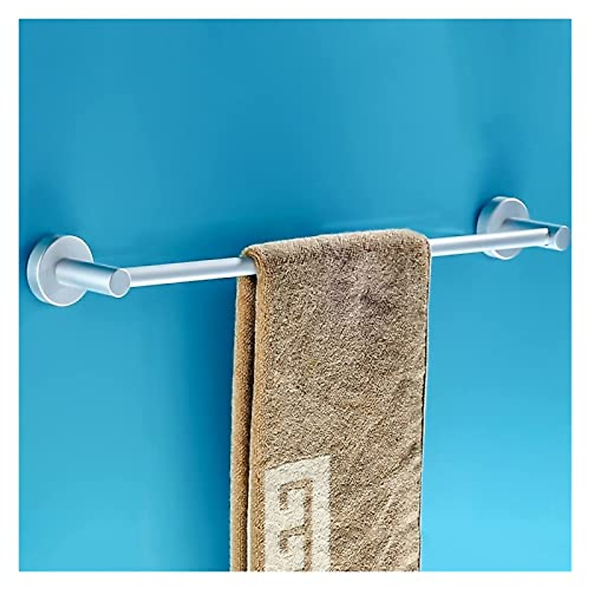 Towel BAR Rack Towel Shelfs,Space Aluminum Towel Bar Single Rod Stretch Bathroom Towel Rack Bath Towel Rack/70Cm (Size : 50Cm)