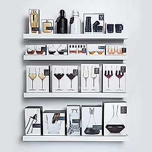 Viski Belmont Bitters Glass Bottle Bar Tool, Accessory, with Dasher Top, Gold