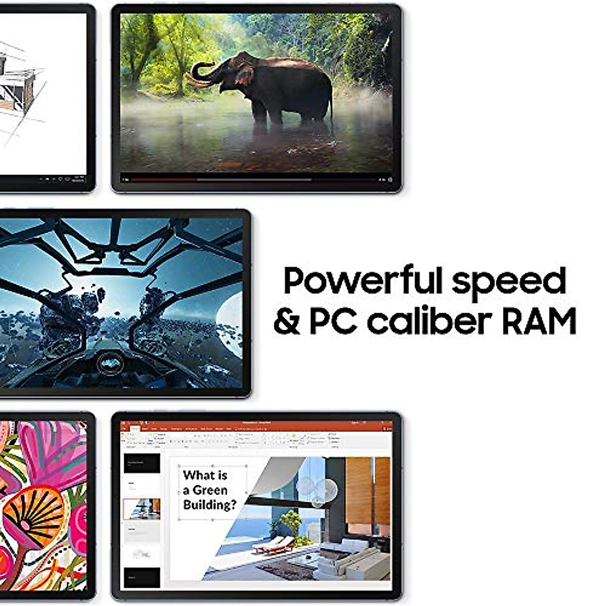 Samsung Galaxy Tab S6- 10.5" 128GB, Wifi Tablet - SM-T860NZBAXAR, Cloud Blue