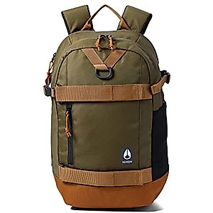 NIXON Gamma Backpack - Dark Olive - Made with REPREVE® Our Ocean™ and REPREVE® recycled plastics.