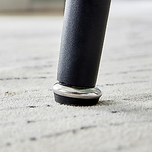 JBFF 40" Modern Minimalist Glass Dining Table for 2-4, 0.3" Thick White Circular Imitation Marble Pattern Tabletop with 4 Black Metal Legs, Suitable for Dining Living Room Restaurant