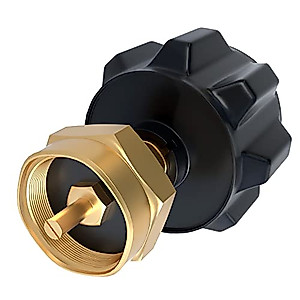 XGGYA Propane Refill Adapter 1 lb,Fill 1lb Bottles from 20lb Tank,Easy Fill Propane Lp Gas Tank Coupler Tool,Solid Brass Fittings for QCC1/Type1 Propane Tanks