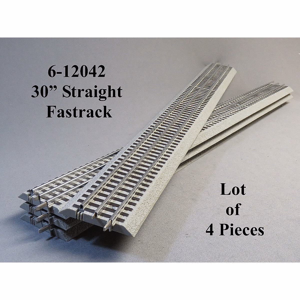 Lionell FASTRACK 30" Straight Section Track 4 Pieces O Gauge