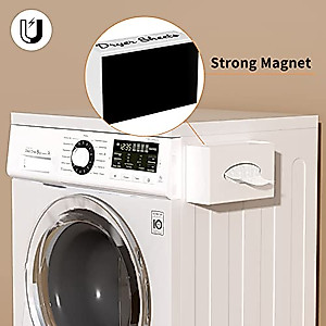 FEMELI Farmhouse Dryer Sheet Dispenser, Magnetic Dryer Sheet Holder for Laundry Room Decor & Organization, Acrylic Fabric Softener Sheets Container Box with Removeable Lid…