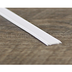 CleverDelights Peel and Stick Tin Ties - 7 Inch - White - 100 Pack