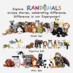 Randimals Plush Toy Stuffed Animal Mix - Horse & Shark Hybrid Stuffed Animals for Girls & Boys - Huggable & Soft Animal Characters Cute Plushies - Unique Toys for Discovery & Adventure