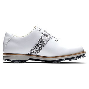 FootJoy Women's Premiere Series Previous Season Style Golf Shoe, White/Croc Print, 6