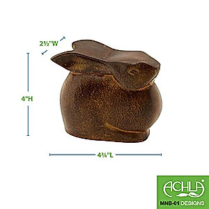 Achla Designs Moon Bunny Garden Statue, Small