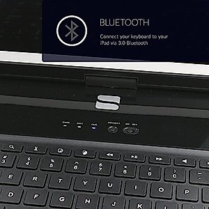 Snugg iPad Mini 5 / iPad Mini 4 Keyboard Backlit Wireless Bluetooth Keyboard Case Cover 360° Degree Rotatable Keyboard for Apple iPad Mini 5 - Black