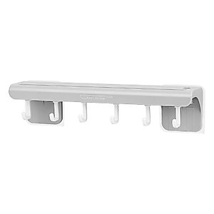 Toplive Knife Storage Rack Block, Wall Mount Fruit Knife Holder with 6 Hooks for Home Kitchen Multi-functional Punch-Free Knife Holder for Knife Spatulas Scraper Scissors