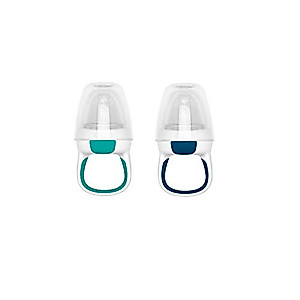 OXO Tot Silicone Self-Feeder 2 Pack Teal/Navy
