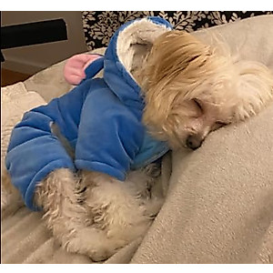 Nekewe Pet Costume Dog Hoodies Pet Xmas Pajamas Outfit, Pet Coat for Small Medium Large Dogs Cats Winter Cartoon Coat for Party Halloween Christmas