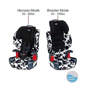 Britax Grow with You ClickTight Harness to Booster Car Seat, Cowmooflage 2.0 SafeWash