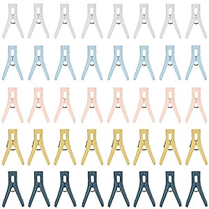 Windproof Clothes pins 40pcs, Plastic Clip, Strong Clothespins Clip, Sock Clips, Photo Clips,Non-Slip Drying-Clothing pins Beach Towel Clips Clothes pins,Food Bag Clips, clothespins Clothespin