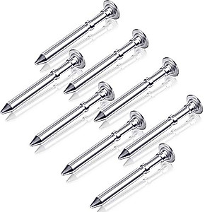 8 Pieces Polished Axles with Angled Head to Minimize Friction Compatible with Derby Cars, Speed Axles
