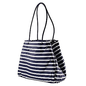 Kate Spade New York Everything Puffy Sailing Stripe Large Tote Squid Ink Multi One Size