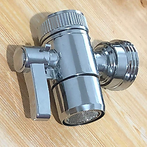 MISSMIN Sink to Garden Hose Diverter Faucet Adapter for Portable Washer/Dishwasher/Washing Machine,for Bathroom and kithcen