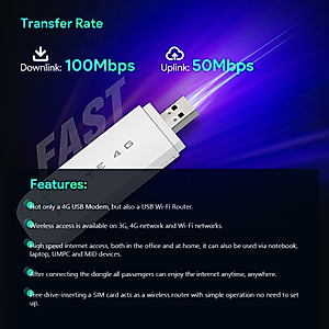 XTRONS 4G LTE USB Dongle Wireless Wi-Fi Modem Stick Suitable for All XTRONS Android Car Stereo