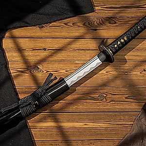 DISPATCH High Carbon Steel Katana, Ninja, Full Tang Sharp Japanese Samurai Sword Can Bamboo Trees