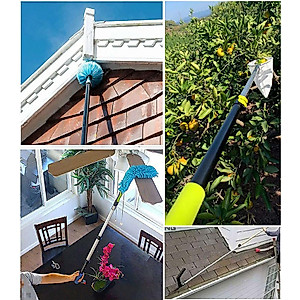 Craftec 1.5 to 3 FT Aluminum Telescoping Pole with Quick-Flip Clamps, Paint Roller Pole, Multi-Purpose Pole, Duster Pole, Twist-On Metal Tip for Squeegee, Extendable Painters Pole (3 Feet)