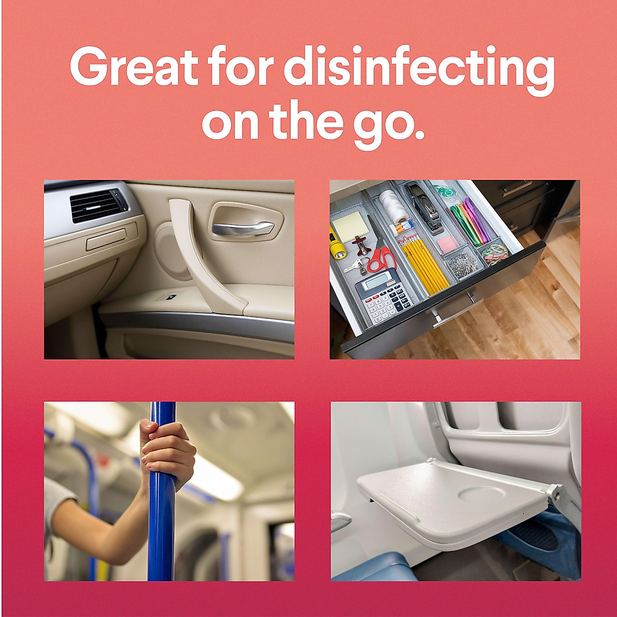 Clorox Scentiva Wipes, Bleach Free Cleaning Wipes - Tahitian Grapefruit Splash, 75 Count (Pack of 3)