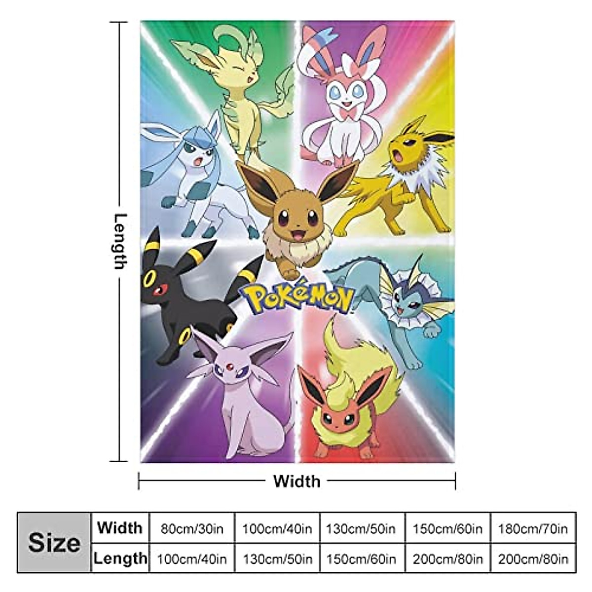 Anime Throw Blanket, 30x40 inch Fleece Blanket Lightweight Blankets for Sofa, Couch, Bed, Camping, Travel - Super Soft Cozy Microfiber Blanket and Xmas Gift