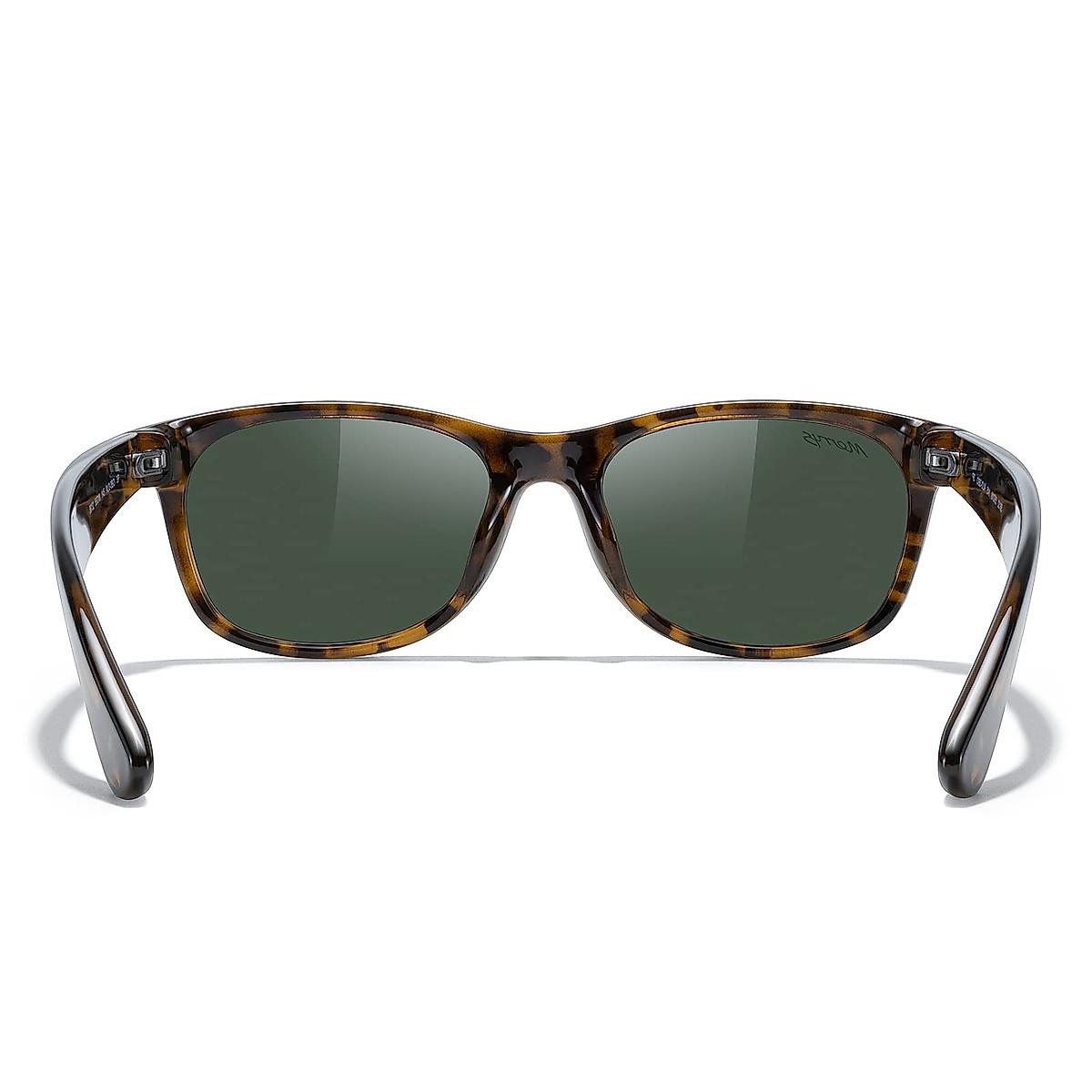 MERRY'S Polarized Unisex Shades Sunglasses for Men and Women Vintage Polarized Sun Glasses Mirror Lens (Leopard Frame/G15 Lens, 55)